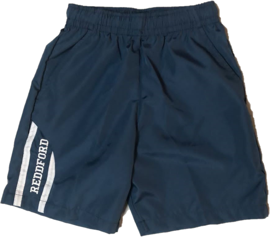 Grey/Blue PE shorts. Unisex(only optional for stage 3) – schoolandleisure